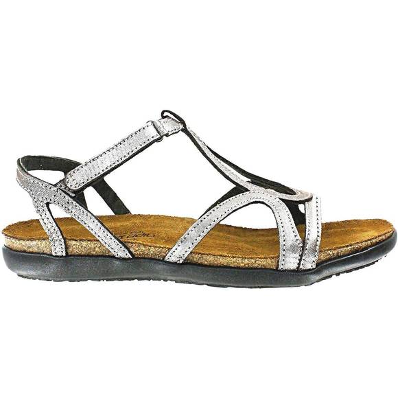 Naot | Shoes | New Naot Womens Dorith Sandal In Silver Threads Leather ...